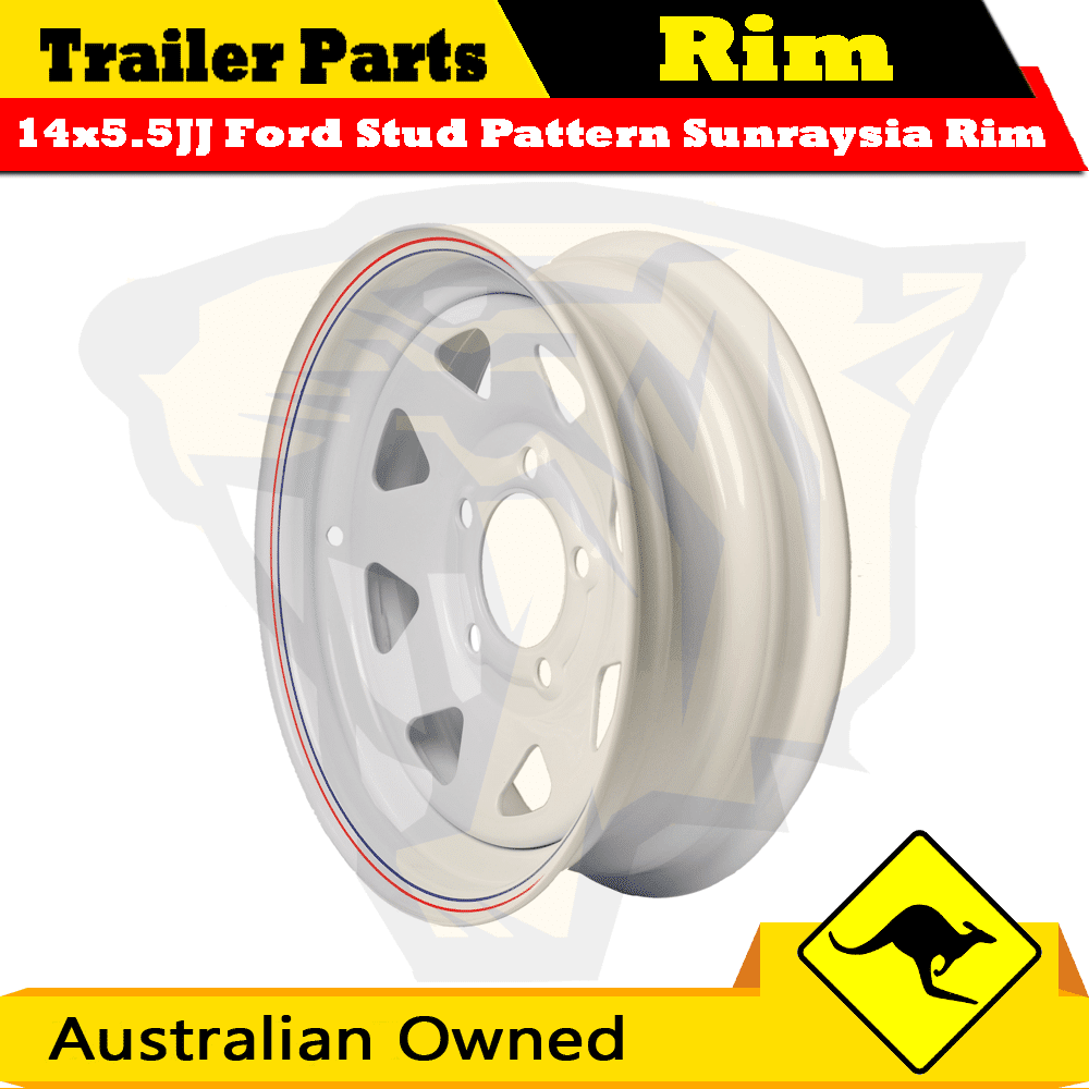 Superior 14x5.5JJ Ford Stud Pattern Sunraysia Rim - Superior Trailer Parts