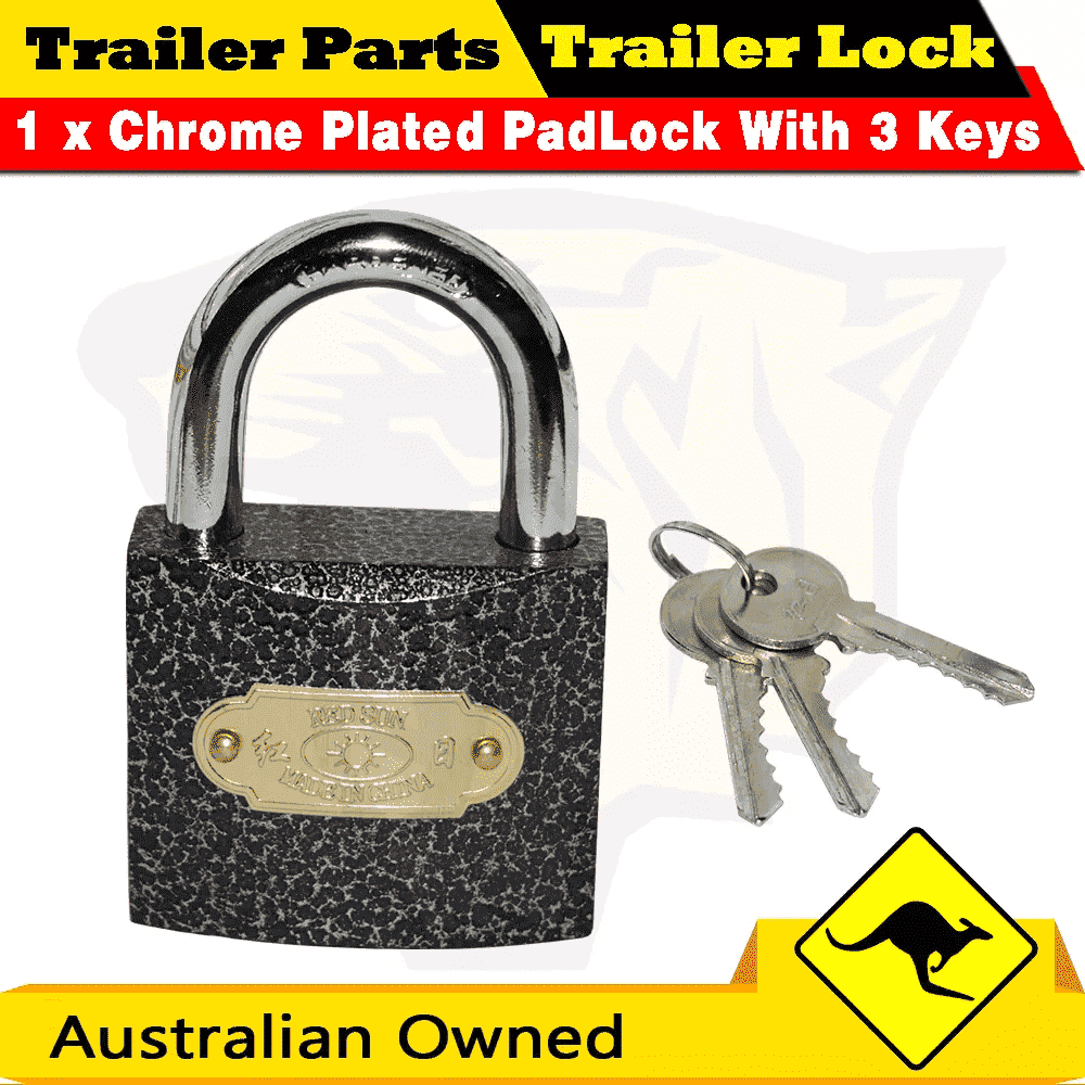 Superior Trailer Hitch Connecting Chrome Plated Pad Lock - Superior ...